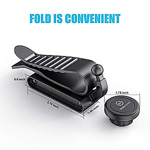 WixGear Universal Visor Magnetic Car Mount Holder, for Cell Phones with Fast Swift-Snap TM Technology, Magnetic Cell Phone Mount (Visor Mount)