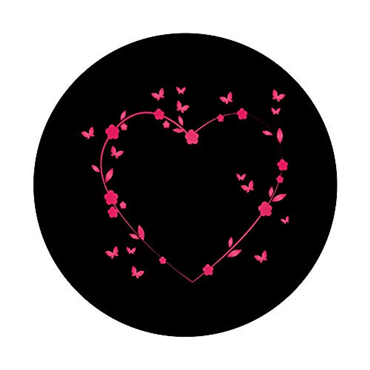 Pink Heart Butterflies