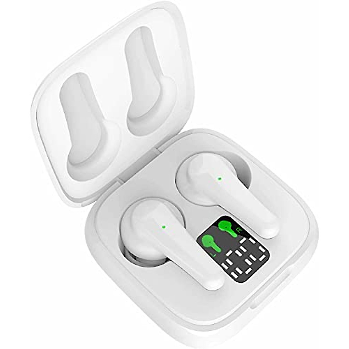 SGNICS Wireless Earbuds, for Samsung Galaxy A32 5G Touch Control with Charging Case IPX5 Sweat-Proof TWS Stereo Earphones Hi-Fi Deep Bass Noise Cancellation Outdoor Indoor Sport - White