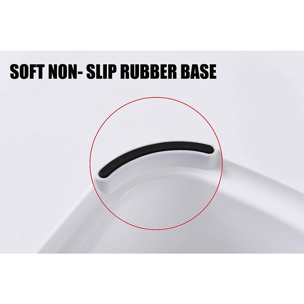 UNCLE WU 2 Pack Kids Step Stool - Toddler Step Up Stool for Kitchen - Bathroom Safety Bottom as Potty Training Stool - Slip-Resistant Surface1 Step Stool for Kids/Adult (Gray White)