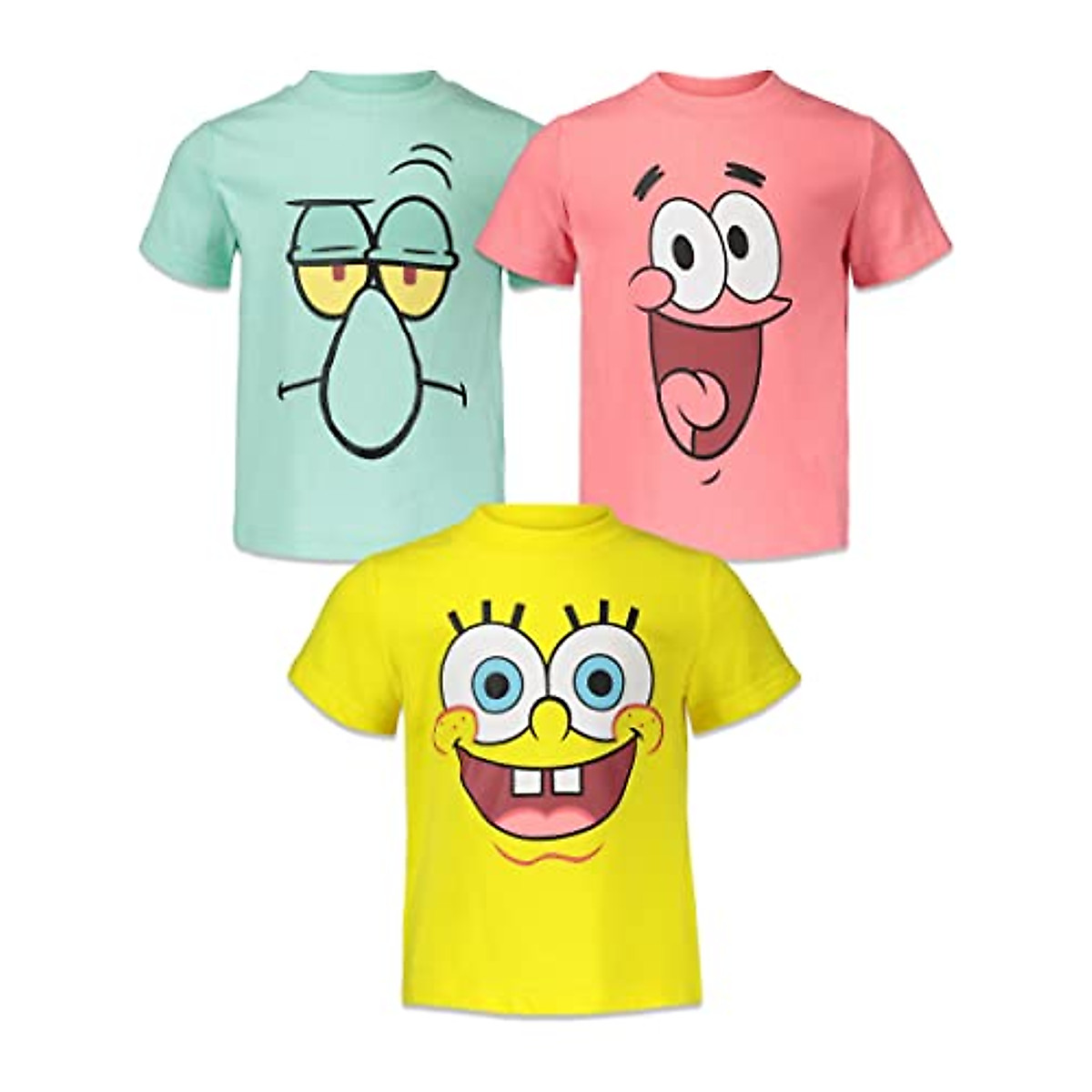 Nickelodeon Spongebob Squarepants Toddler Boys 3 Pack Short Sleeve T-Shirts 3T