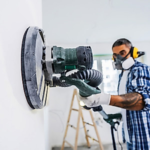 9 Inch 8 Hole Sanding Disc, GOH DODD 40 Grit 15 Pieces Hook and Loop Sandpaper Aluminum Oxide Sanding Pads Sand Paper for Drywall Sander