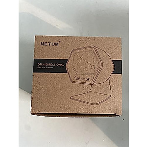 NETUM Desktop QR Barcode Scanner Omnidirectional, Hands-Free Automatic 2D 1D Bar Code Reader Platform Scan PDF417 on ID Card, Driver's License for Supermarket Library Retail Store NT-7060