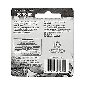 Prismacolor 1774265 Scholar Latex-Free Eraser, 1-Count