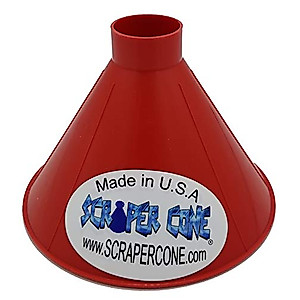 SCRAPER CONE®️ The Original Ice Scraper, Snow Removal Made in The USA Magical Frost Removal Funnel Shaped Cleaning Tool Car Windshield Deicer Magic Scrapers Instascrape round snow shovel brush