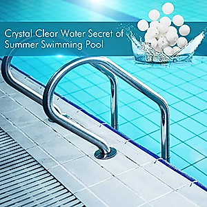 Aitsite 1.5 lbs Pool Filter Balls Eco-Friendly Fiber Filter Media for Swimming Pool Sand Filters (Equals 50 lbs Pool Filter Sand)