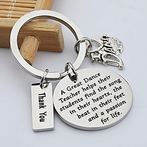 Dance Teacher Gifts Keychain Dance Instructors Gifts Dance Jewelry Gifts Thank You Dance Coach Gifts Love To Dance Charm (keychain)