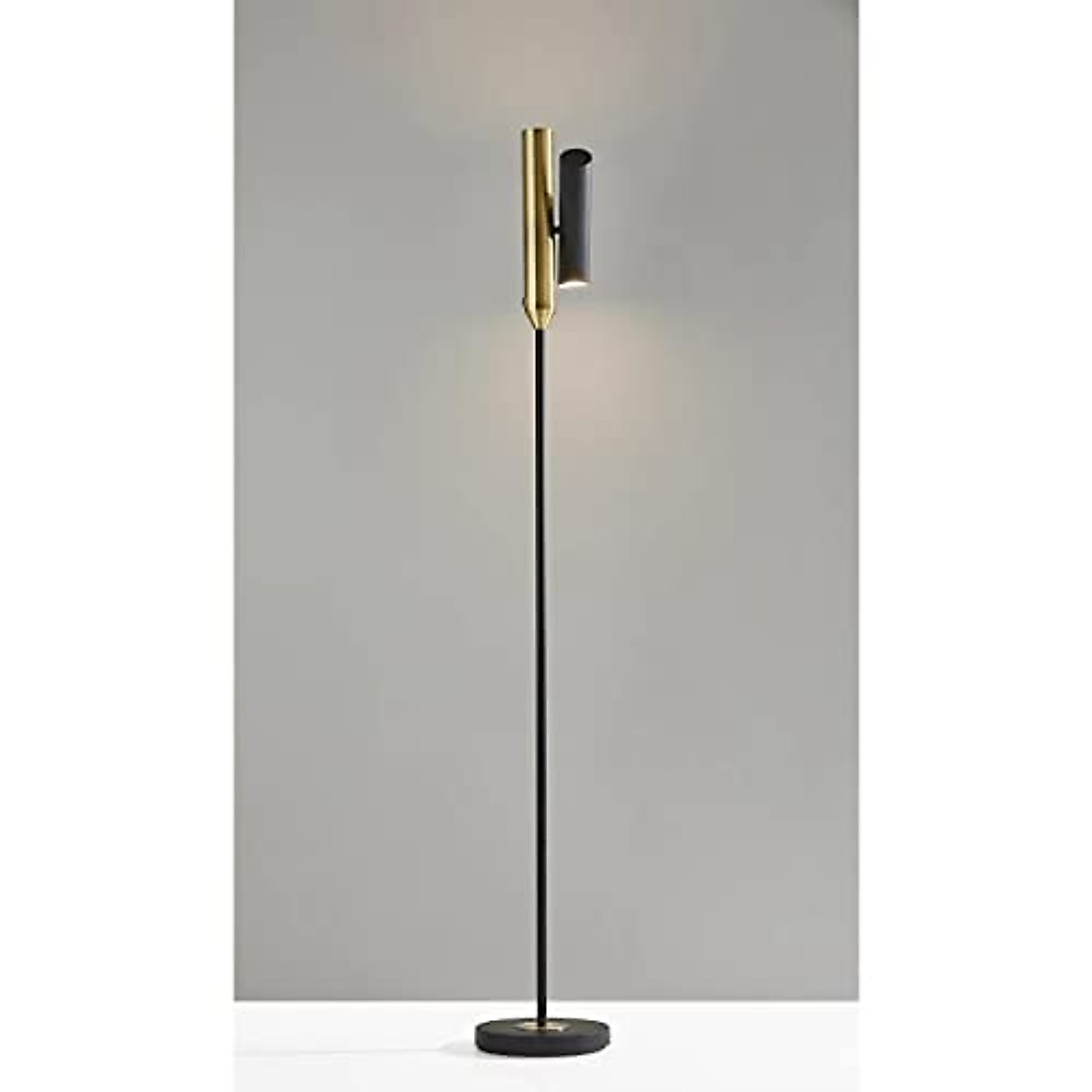 Adesso 4079-01 Vega LED Torchiere, 68 in, 24W, Black Finish, 1 Floor Lamp