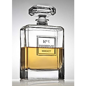 Godinger Reserve Whiskey Decanter for Liquor Scotch Bourbon - 40oz