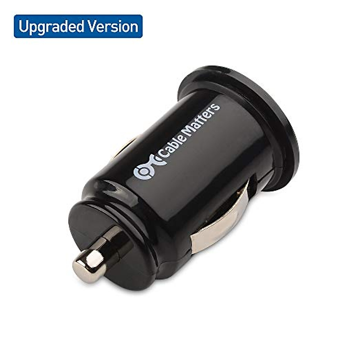 Cable Matters Updated Version 2-Pack 10W 2A Flush Mount Mini Dual USB Car Charger with Smart Charging Chipset for iPhone XR XS, Samsung Galaxy S10, Note 9, LG G7, V40, Google Pixel 3, and More