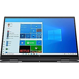 HP 2023 Envy X360 15.6" FHD 2-in-1 Touchscreen Laptop AMD 8-Core Ryzen 7 5825U Radeon Graphics 24GB RAM DDR4 1TB NVMe SSD HDMI2.1 2xUSB-C w/DP Backlit KB WiFi AX BT Windows 11 Pro w/RE 32GB USB