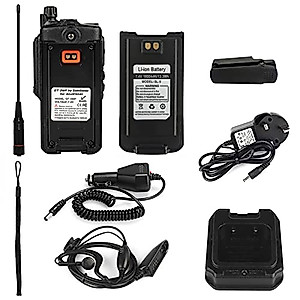 BAOFENG GT-3WP IP67 Dual Band Two-Way Radio, 144-148MHz 420-450MHz, Waterproof Dustproof Walkie Talkie Transceiver, Black 1 Pack