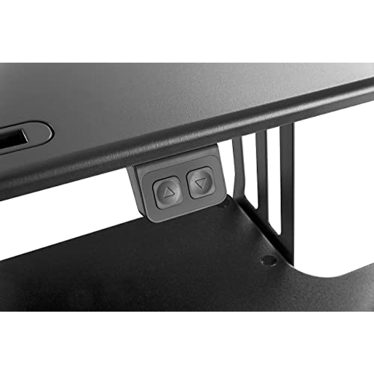 G-PACK PRO X38 Electric Standing Desk Converter Motorized Stand up Riser for Sit Stand Desk Workstation with Removable Keyword Tray and Space for Dual Monitors