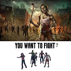 LIVELYOU Army Men and Zombie Action Figure Toys Realistic Battle Scene Zombie Toys Playset Collections Christmas Halloween Toys Gifts Decoration for Boys Adults Kids (12PCS) (Green)