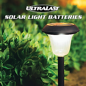ULTRALAST UL18500SL-2P 18500 *Double Check Size* Battery - Lithium Phosphate Rechargeable Batteries - 3.2 Volt, 1000mAh Replacement Lithium Batteries Outdoor Solar Lights, Home Devices - 2-Pack