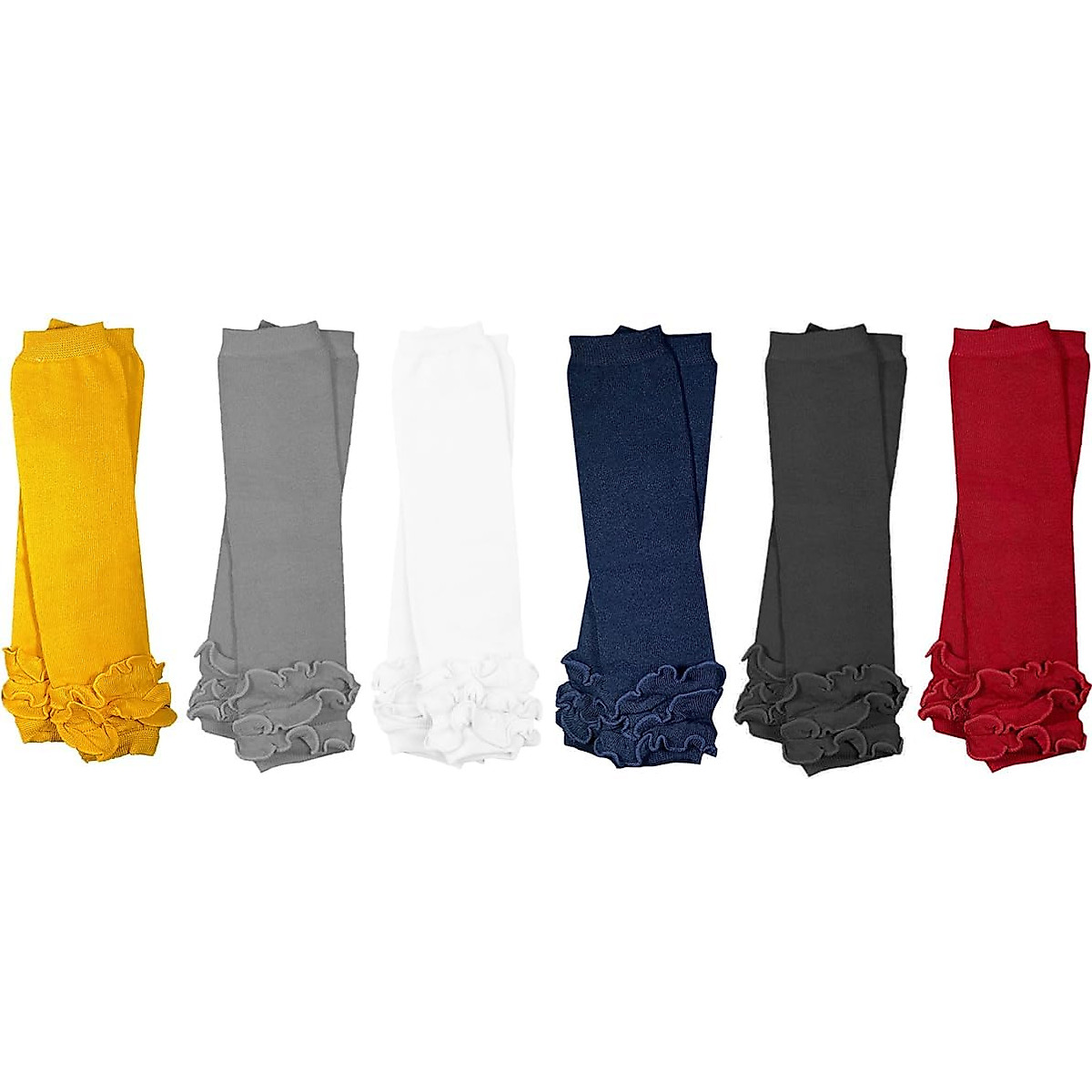 juDanzy Newborn 6 Pack Baby Leg Warmers (Newborn Girls 6 Pack)