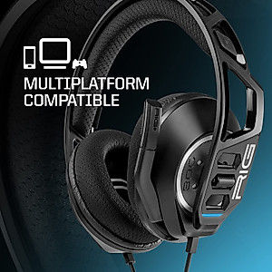 RIG 300 PRO HC Mulitplatform Universal Gaming Headset for Xbox, PlayStation, Windows 10/11 PC, Nintendo Switch with Dolby Atmos Activation Code for Xbox/PC - Black