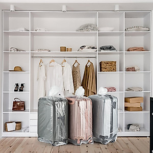 HFKPJRT Extra Large Clear Plastic Bags, 5 Pack 40x60 Inches Gaint Storage Bags, Jumbo Transparent Platic Bags for Storage Luggage, Suitcase, Clothes, Furniture, Chair, Kids Bike, Christmas Tree