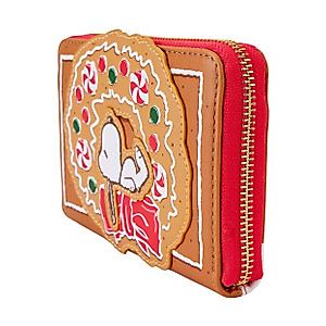 Loungefly Peanuts Snoopy Gingerbread Wreath Wallet Snoopy Standard