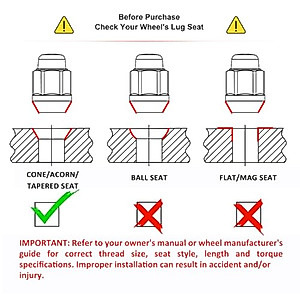 White Knight 1707S-20AM Chrome M12x1.50 Bulge Acorn Lug Nut, 20 Count (Pack of 1)