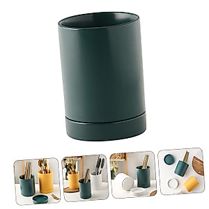 Luxshiny Kitchen Storage 1 Set Chopstick Holder Ceramics Counter Spoon Stand