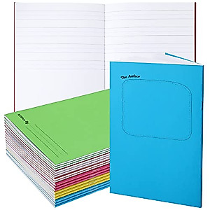 Blank Books for Kids to Write Stories Lined Blank Notebooks for Kids Paperback Books for Journaling Story Lined Paperback Books for Journaling Writing Arts Crafts Children, 5.5 x 8.3 in (18 Pcs)