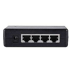 iCreatin 4-Port POE Power Over Ethernet Injector Adapter for IP Camera, Access Points and More; Use with External Power Supply for Passive or 802.3af Devices [External Power Supply NOT Included]