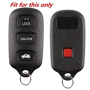 KAWIHEN Silicone Key Fob Cover Fit for Lexus ES300 LS400 SC300 SC400 Toyota 4Runner Avalon Camry Corolla Matrix Sienna Solara Sequoia Pontiac Vibe GQ43VT14T HYQ12BBX HYQ12BAN