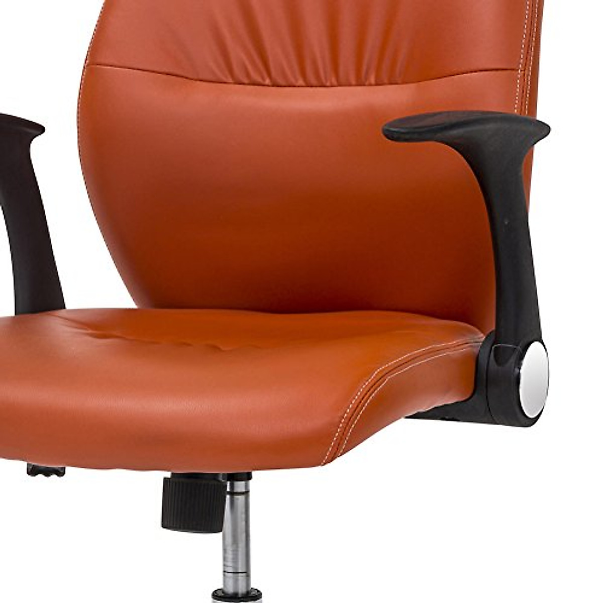 CRIBEL Icaro Presidenziale Poltrona, Metallo Cromato, Arancio