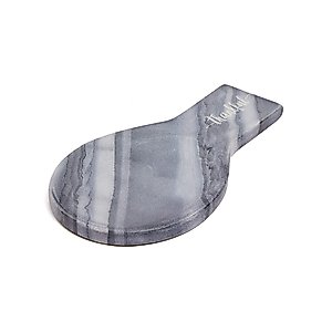 Lexi Home Marble Thankful Engraved 10" Spoon Rest
