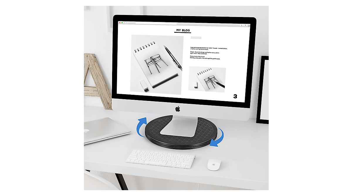 10-Inch Heavy Duty Rotating Swivel Stand - Versatile Turntable