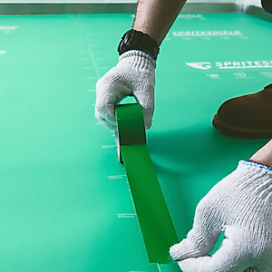 Spriteshield 39" x 100' Heavy-Duty Temporary Floor Protection for Construction & Renovation, Green, Surface Protection Film for Hardwood Floors, Tile&Hard Paint Protection. (S-180G 39" x 100')