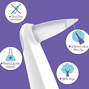 Kleo Baby Dental Pick, Safe and Soft for Teeth Cleaning, Medical Grade Silicone Toothpick for Children, Kids Flossing Tool, Can Be Sterilized by Boiling Water or Dishwasher.