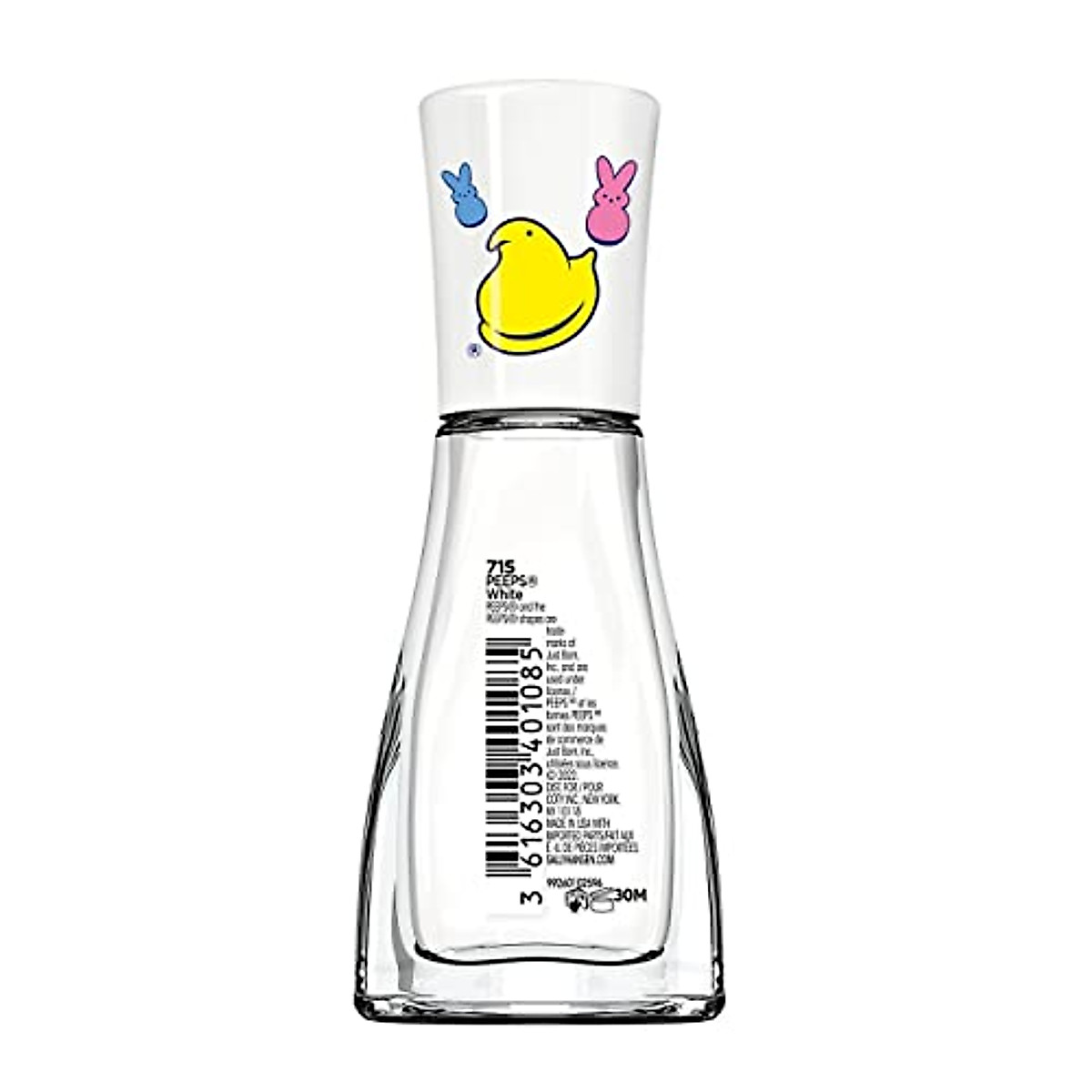 Sally Hansen Insta Dri Nail Polish Duo 2 Pack: PEEPS & LOVE (PEEPS WHITE & PEEPS SPARKLY WILD BERRY)