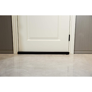 Febos Door Noise Blocker - 36 inches Grey Door Draft Stopper- Door Silencer Sound Proof Door Draft Guard