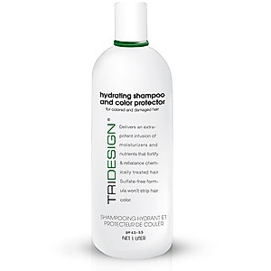 TRI Design Hydrating Shampoo for Color Treated Hair, Sulfate and Paraben Free Color Care Treatment, Concentrated Hair Color Shampoo, Gently Cleanses -33.8 Fluid Ounce