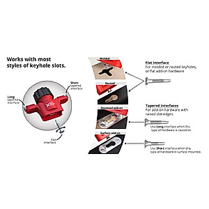 Keyhole Companion Marking Tool Set – Mount/Hang Items that have Keyhole Slots Without Measuring; Tools Mark Fastener Locations on Walls. Picture hanging, mount power strips, use w/keyhole hangers, etc