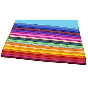 Creative Hobbies Rainbow Tissue Paper, Huge 20" x 26" Sheets, Assorted Colors Including Metallic Gold and Silver, Pack of 100 Big Sheets!