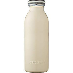 mosh! DMMB450IV Water Bottle, Vacuum Insulated, Screw Type, Mug, Bottle, 1.5 fl oz (0.45 L), Ivory