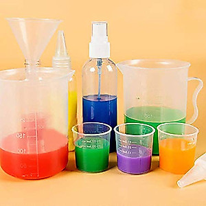 Goeielewe 50PCS Plastic Medicine Cups, 60ml/2oz Clear Reusable Graduated Cups Transparent Scale Measuring Cups, Measure Container for Mixed Pills, Liquid Medication