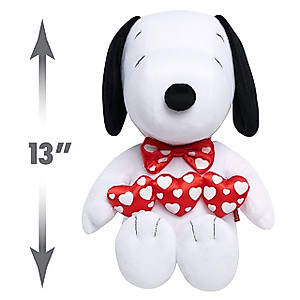 Just Play Peanuts Valentine’s Large Plush Snoopy Stuffed Animal, Kids Toys for Ages 3 Up