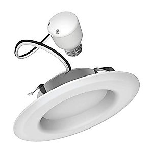 GE Reveal 65-Watt Equivalent White Dimmable Recessed Downlight (4-in)