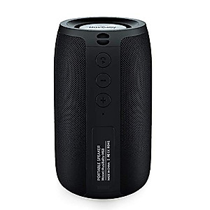 Bluetooth Speakers,MusiBaby Speaker,Outdoor, Portable,Waterproof,Wireless Speaker,Dual Pairing, Bluetooth 5.0,Loud Stereo,Booming Bass,1500 Mins Playtime for Home,Party,Gifts(Black+Blue+Speaker Case)