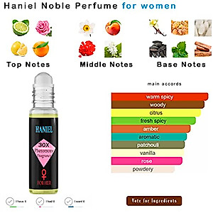 Haniel Roll On Perfume, Pheromones Perfume Oil For Women, Impression of Noir sensual Elegance Floral Fragrance, Sandazee Pheromone Oil, Golden Lure Pheromone Perfume