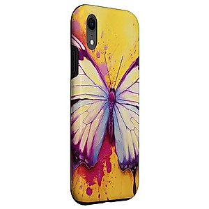 iPhone XR Yellow Butterfly Case