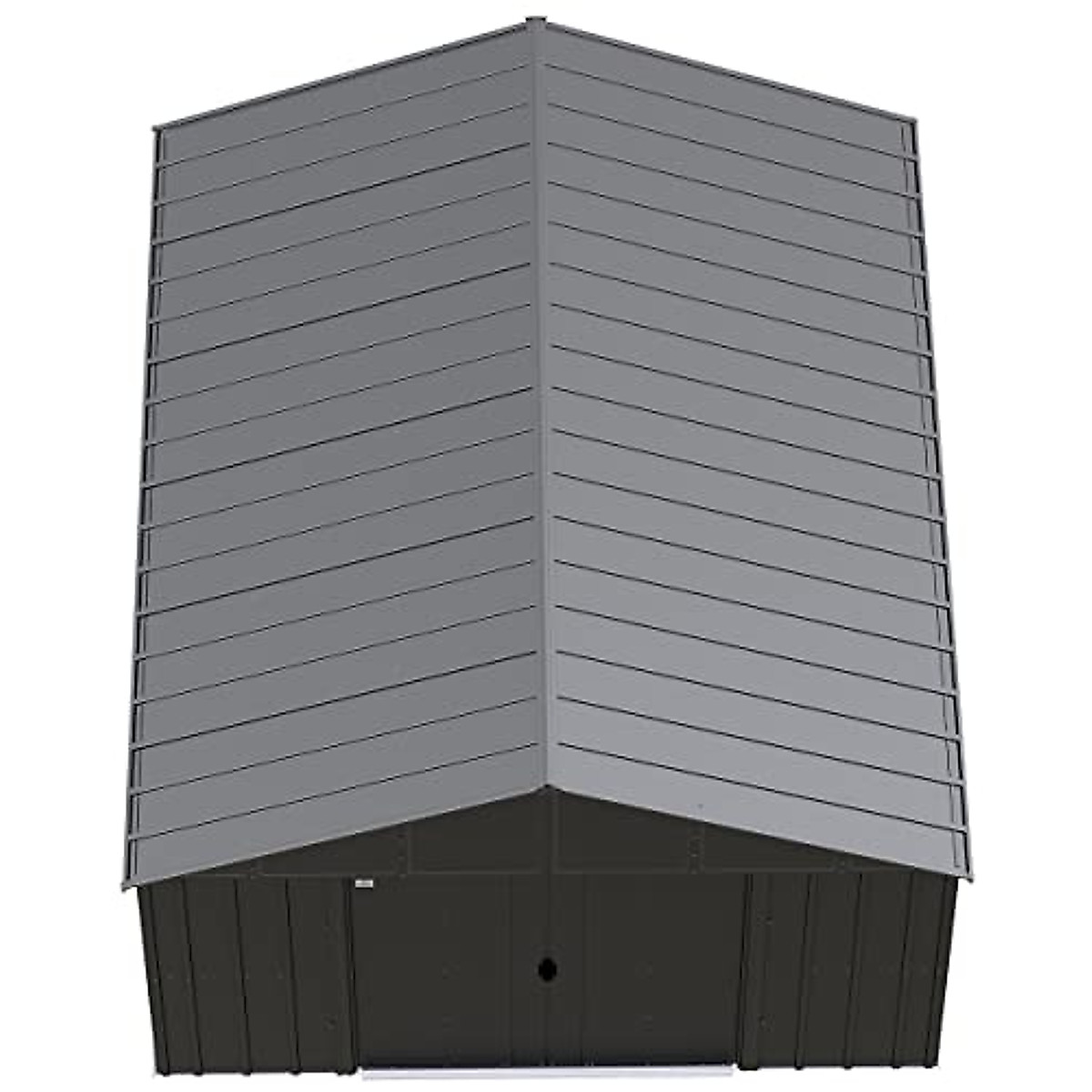 Arrow Sheds Classic 12' x 14' Outdoor Padlockable Steel Storage Shed Building, Charcoal