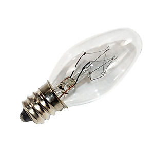 HQRP 2-Pack 15W 120V Light Bulbs E12 base compatible with Better Homes and Gardens Wax Warmers, Scentsy KE-15WLITE Replacement fits Night Light Plug-in Warmers