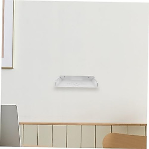 WHAMVOX Box Metal Router Stand Wifi Router Container Wifi Router Mount Holder Mount for Tv Shelf Tv Mounting Bracket Wall Mount Tv Bracket Router Shelf Wall Mount Router Wall Mount White