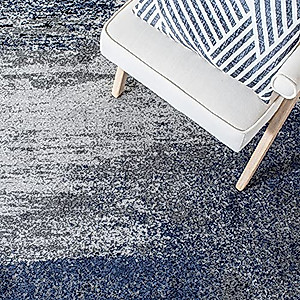 SAFAVIEH Adirondack Collection 8' x 10' Grey/Blue ADR112H Modern Abstract Non-Shedding Living Room Dining Bedroom Area Rug