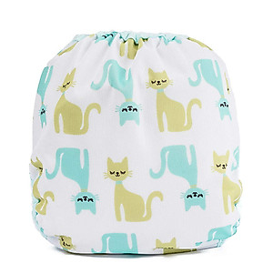 OsoCozy One Size Cloth Diaper Covers - Adjustable Snap Fit & Double Leg Gussets for Baby Boys & Girls from 8-35 Pounds. Use with Prefold, Flat or Fitted Cloth Diapers or Snap-in Inserts.